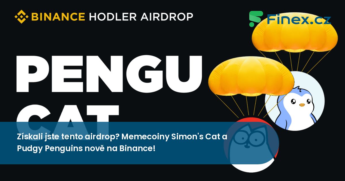 Získali jste tento airdrop? Memecoiny Simon's Cat a Pudgy Penguins nově ...