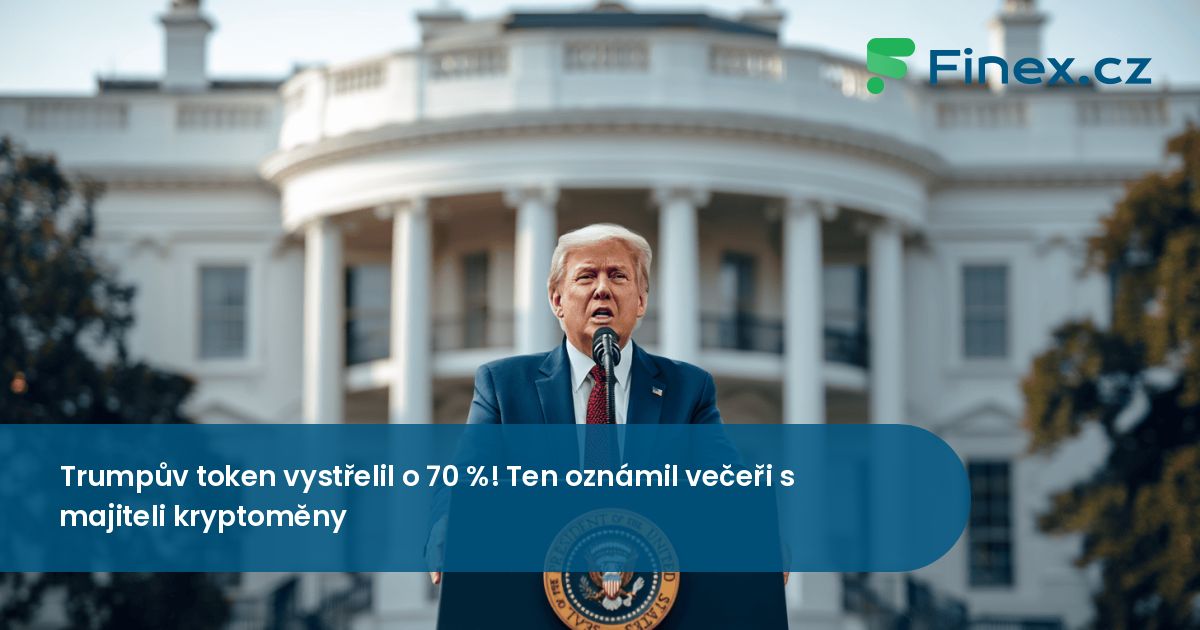Trumpův token vystřelil o 70 %! Ten oznámil večeři s majiteli kryptoměny » Finex.cz