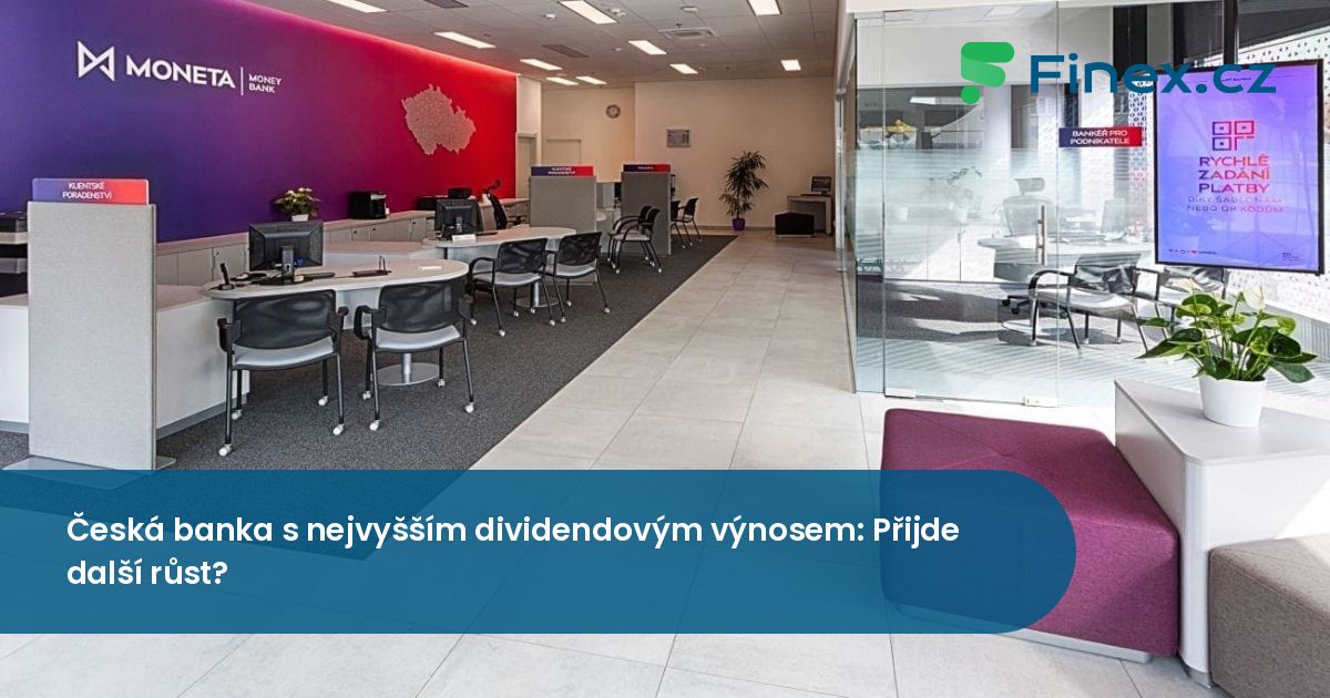 Česká banka s nejvyšším dividendovým výnosem: Přijde další růst? » Finex.cz